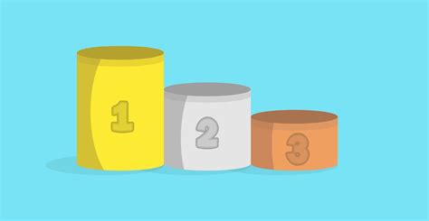 Winners Podiumfirst Second Thirdcartoon Flat Illustration 17082213