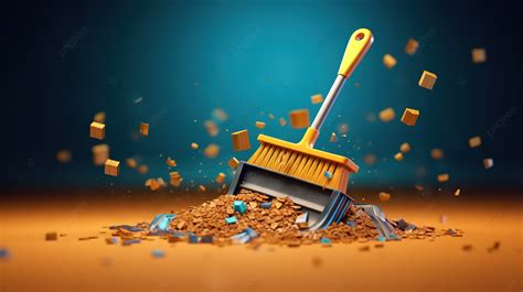 빗자루와 쓰레받기로 코스모스 아토스 암호화폐를 청소하는 3차원 삽화 비즈니스 3d 3d 쓰레기 배경 일러스트 및 사진 무료 다운로드 Pngtree