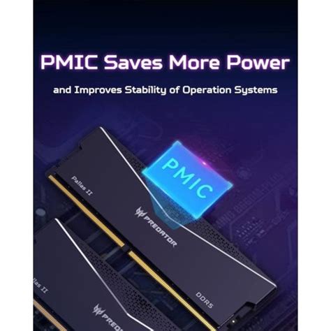 Memoria RAM Acer Predator Pallas II DDR5 6000MHz 32GB 2x16GB CL34 Negra Intel XMP 3 0 Y AMD EXPO