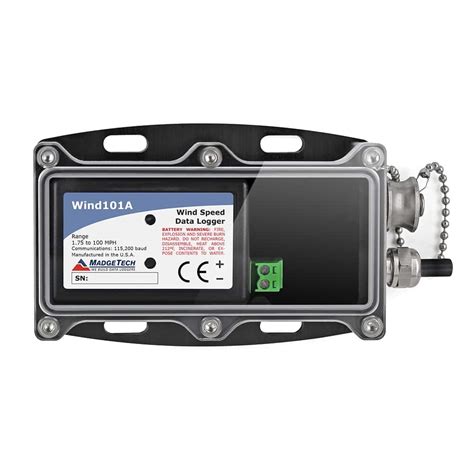 Wind Speed Data Logger Madgetech Wind101a