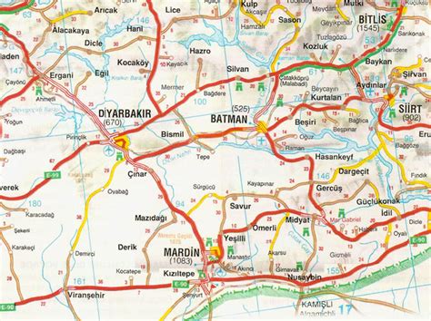 Diyarbakir Map Turkey