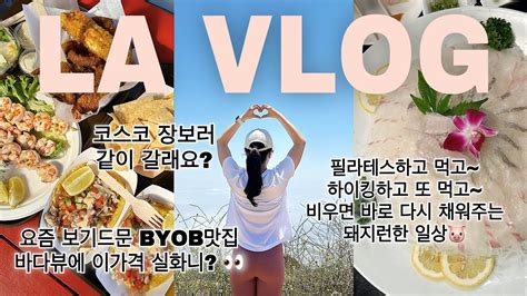 La Vlog🇺🇸가성비가심비 오션뷰 엘에이 맛집🌊ㅣ말리부 하이킹ㅣ인생생선튀김🎣ㅣ코스트코 추천템ㅣ미국에서도 맛보는 한국 횟집ㅣ