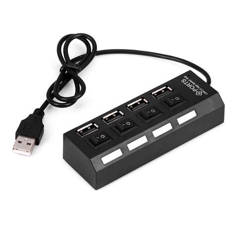 Usb Hub 2 0 4 7 Poorten Usb Hub Splitter Met Aan U Grandado
