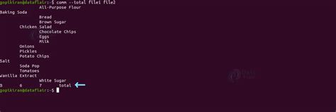 Comm Command In Linux Dataflair