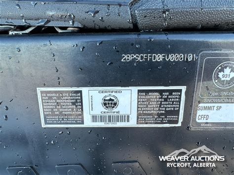 2015 Ski Doo 800r Summit Sp E Tec Snowmobile