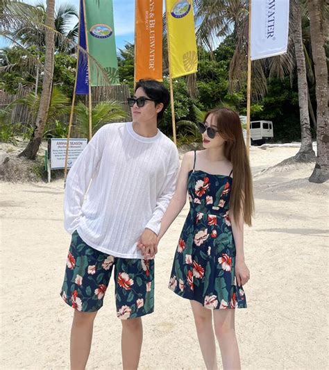 엄라이브 커플강추단품가능 커플 휴양지 휴가 야자수 세트 남녀공용 하와이 밴딩 반바지 비치 팬츠 여자 꽃무늬 미니 원피스 데이트룩 여름 신혼여행 커플룩 시밀러룩 바다 물놀이