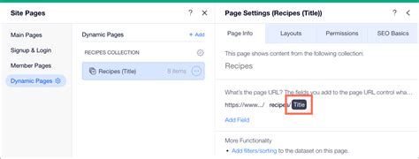 Cms Setting Up A Dynamic Item Page Help Center
