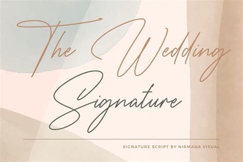 The Wedding Signature Font Dafont Free