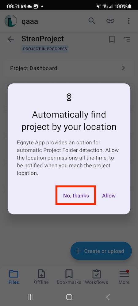 Android Create Files Egnyte