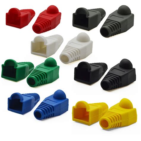 Rj45 Cat5e Cat6 Ethernet Network Lan Patch Cable Connector Boot Cover Boots Rj45 Modular Plug