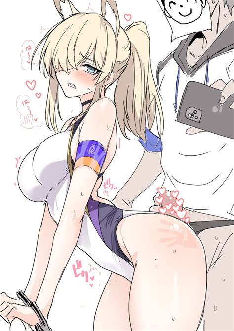 Halcon Doodle Sensei Blue Archive Kanna Blue Archive Kanna Swimsuit Blue Archive