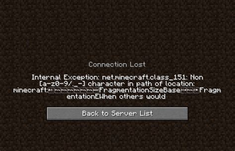 How Do I Fix This Error Message R Minecraft2
