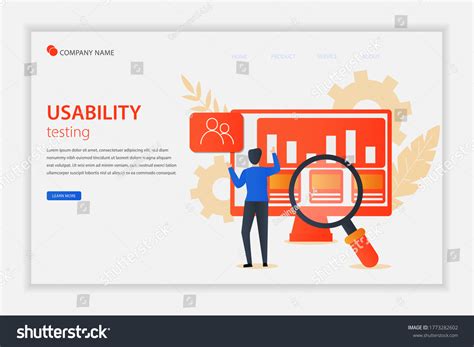 Illustration Vector Usability Testing Concept Landing Stock Vector Royalty Free 1773282602