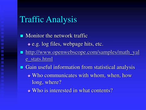 PPT Toward Prevention Of Traffic Analysis PowerPoint Presentation Free Download ID