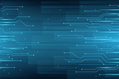 Premium Vector Blue Futuristic Networking Technology Background