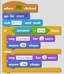 Ask A Simple Math Question Scratch Programming Lessons