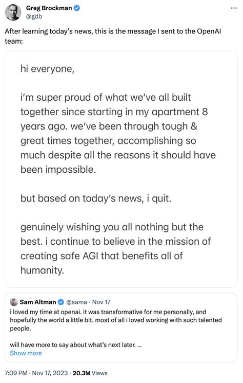 Openai Firing Sam Altman And Greg Brockman Firing Of Sam Altman From Openai Know Your Meme