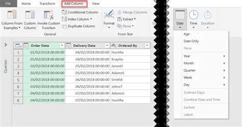 How To Convert Date Formats In Get And Transform Power Query