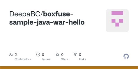 Github Deepabcboxfuse Sample Java War Hello