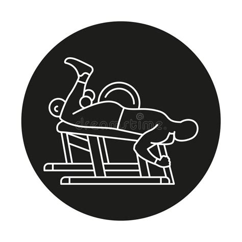 Leg Curls Line Icon Vector Isolated Element Stock Vector Illustration Of Athlete Healthy