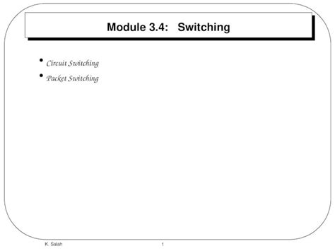 Ppt Module 34 Switching Dokumentips