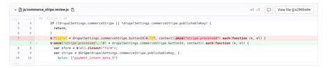 Regression Stripe Review Js Fails For Ajax Forms Due To Regenerated