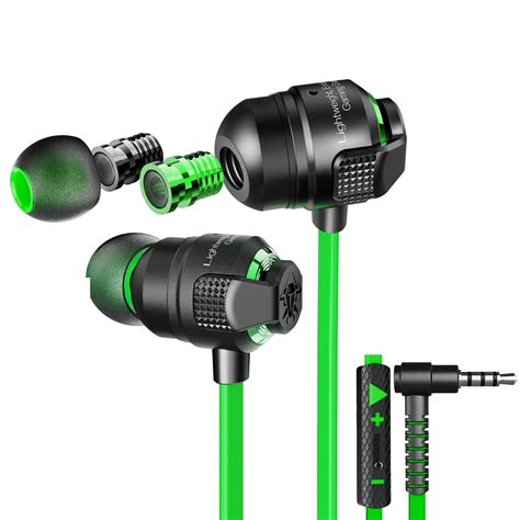 ᐉ Наушники игровые проводные Plextone G23 с микрофоном 1,2 м Green