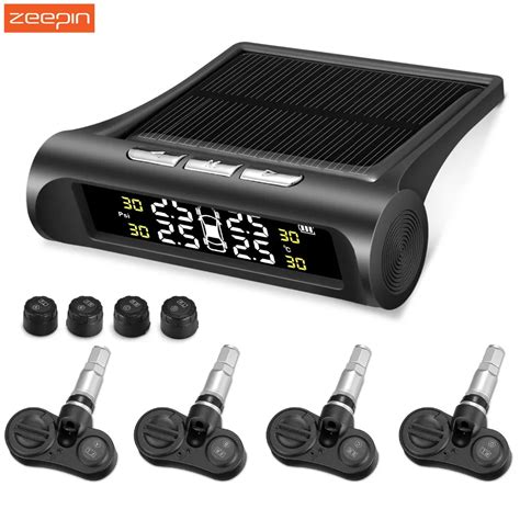 Zeepin Solar Power C TPMS Universal Wireless Tire Pressure Monitoring System With External