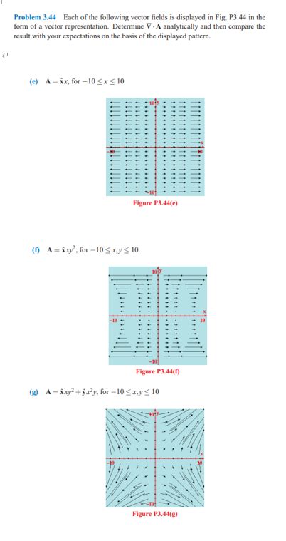 solved problem 3 44 ﻿each of the following vector fields is