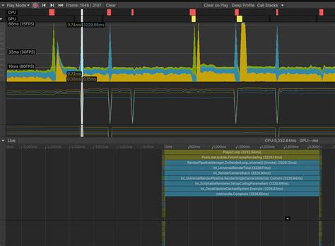 Detecting Weird Spikes In Profiler Unity Engine Unity Discussions