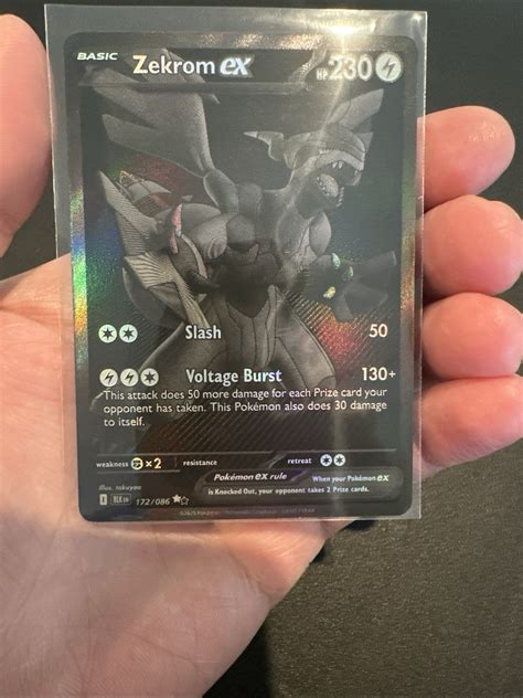 Zekrom Ex 2025 Japanese Scarlet And Violet Black Bolt 174086 Black
