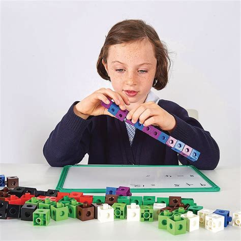 edx education® linking cubes math manipulatives and building set of