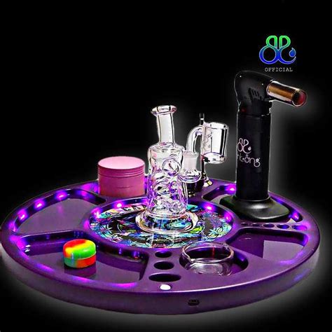 Led Plastic Rolling Spin Tray Line Shopping