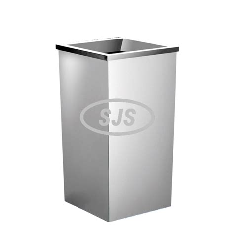 Stainless Steel Square Bin Cw Open Top Superior Janitorial Supplies
