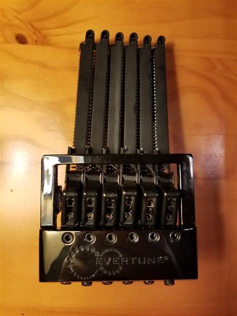 Evertune Bridge F Model 6 String 2023 Black Reverb