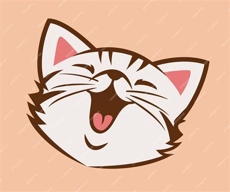 Premium Vector Kitten Face Cartoon Cute Draw Vector