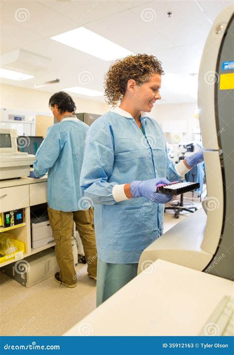 Coagulation Machine Test Analysis Stock Image Image Of Medical