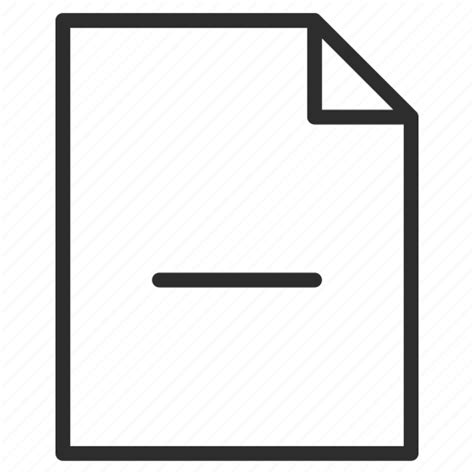 Document File Minus Remove Cancel Trash Close Icon Download On