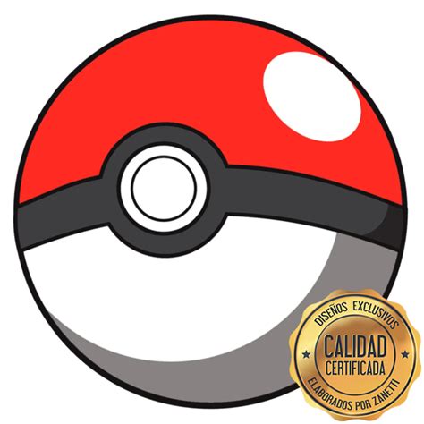 Lámina Pokémon Pokebola — Zanetti