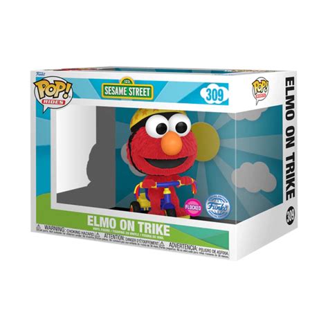 Φιγούρα Funko Pop 123 Sesame Street Elmo On Trike Flocked Special