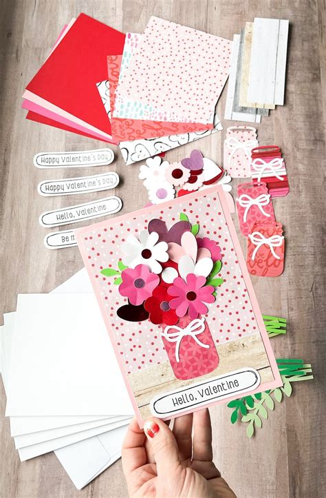 Diy Valentines Day Card Kit Make Your Own Valentines Day Card
