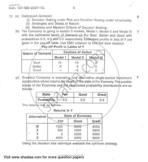 Mathematical And Statistical Techniques 2012 2013 Bcom Idol Correspondence 1st Year Fybcom