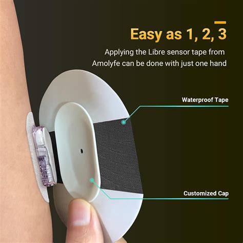 Amolyfe Dexcom G6 Adhesive Patches Waterproof 20pcs Overlay Patches