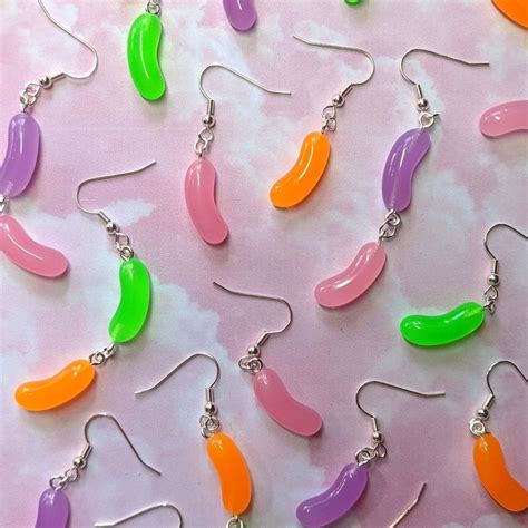 Jelly Bean Earrings Candy Goblins