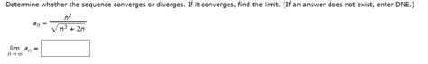 solved determine whether the sequence converges or diverges