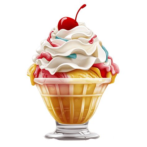Ice Cream Sundae Clip Art