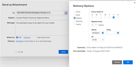 Send Dashboard Via Email Manually And Automated Workflow Smartsheet Community