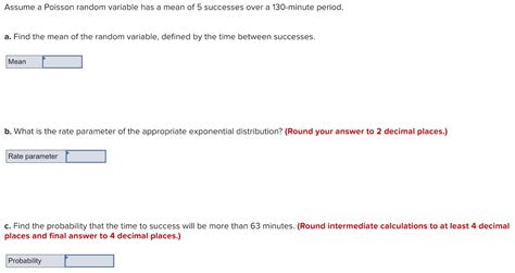 Solved Assume A Poisson Random Variable Has A Mean Of 5
