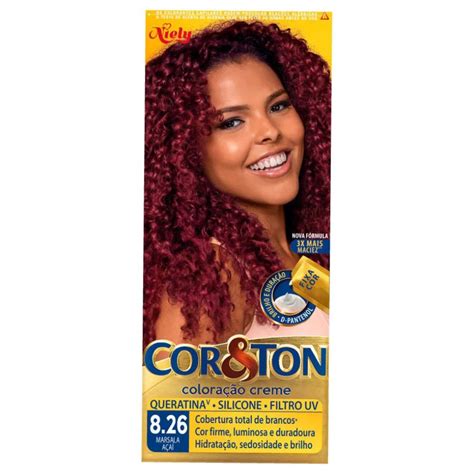 Tintura Niely Gold Coreton Marsala Açaí 826 180g Panvel Farmácias
