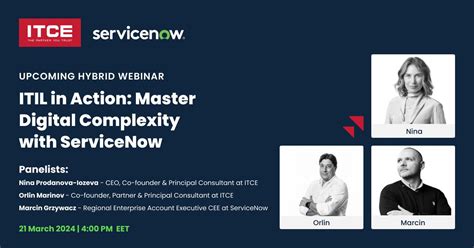 Itce On Linkedin Itil Servicenow Digitaltransformation Webinar